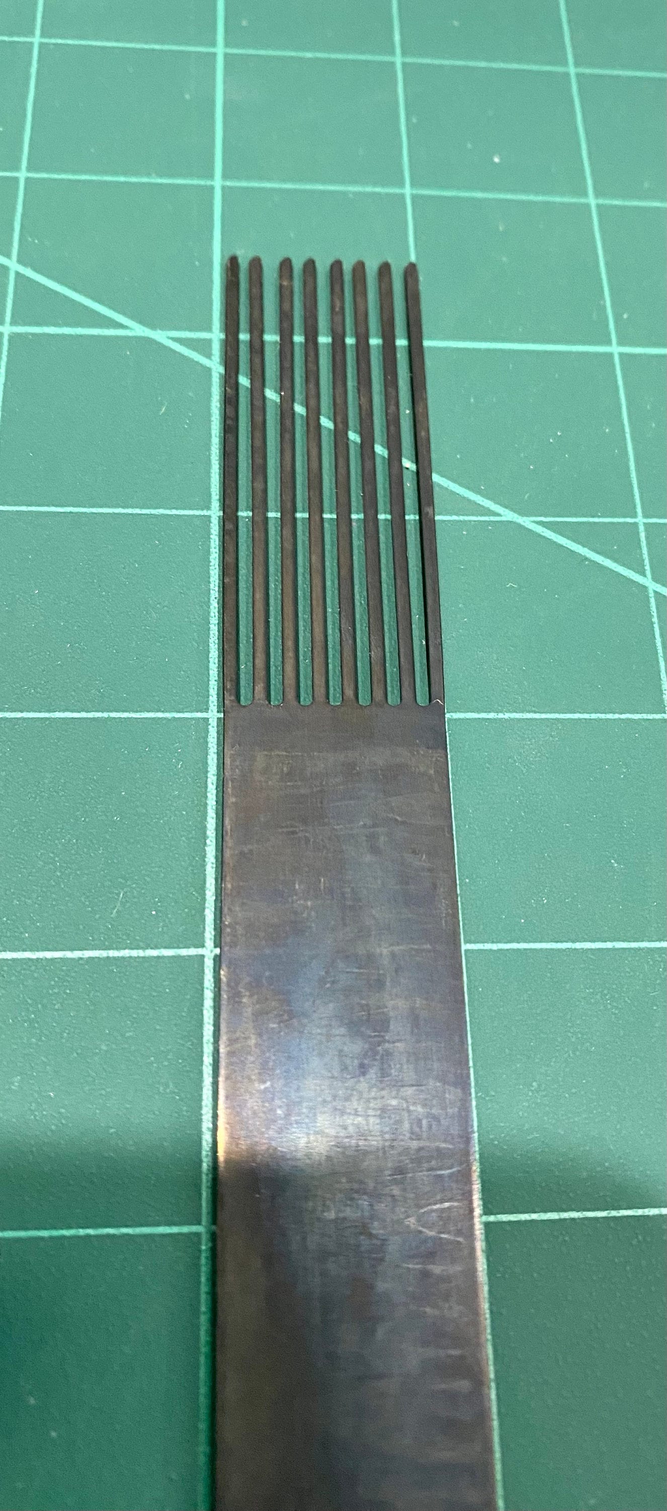 Steel Kushime Comb for scoring and pattern making | Sirens Pottery Supplies