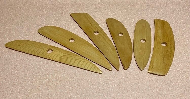 Long Lg Wooden Pottery Ribs Various Shapes and Sizes for Throwing ...