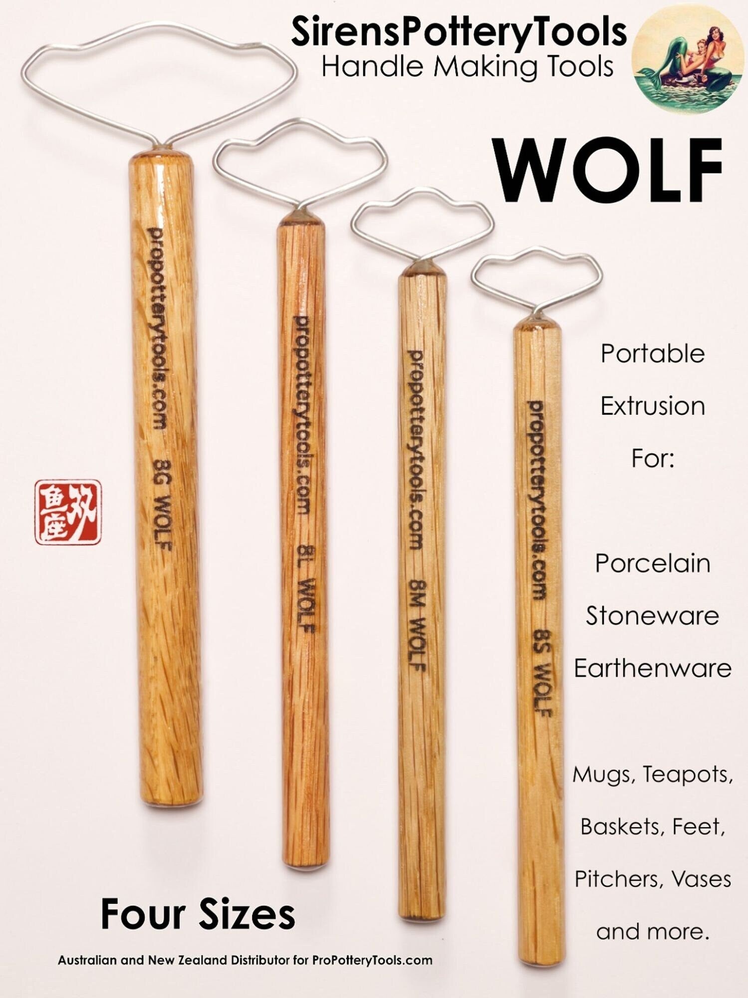 Wolf Series Handle Makers - Pro Pottery Tools Original USA Hand Made by ...