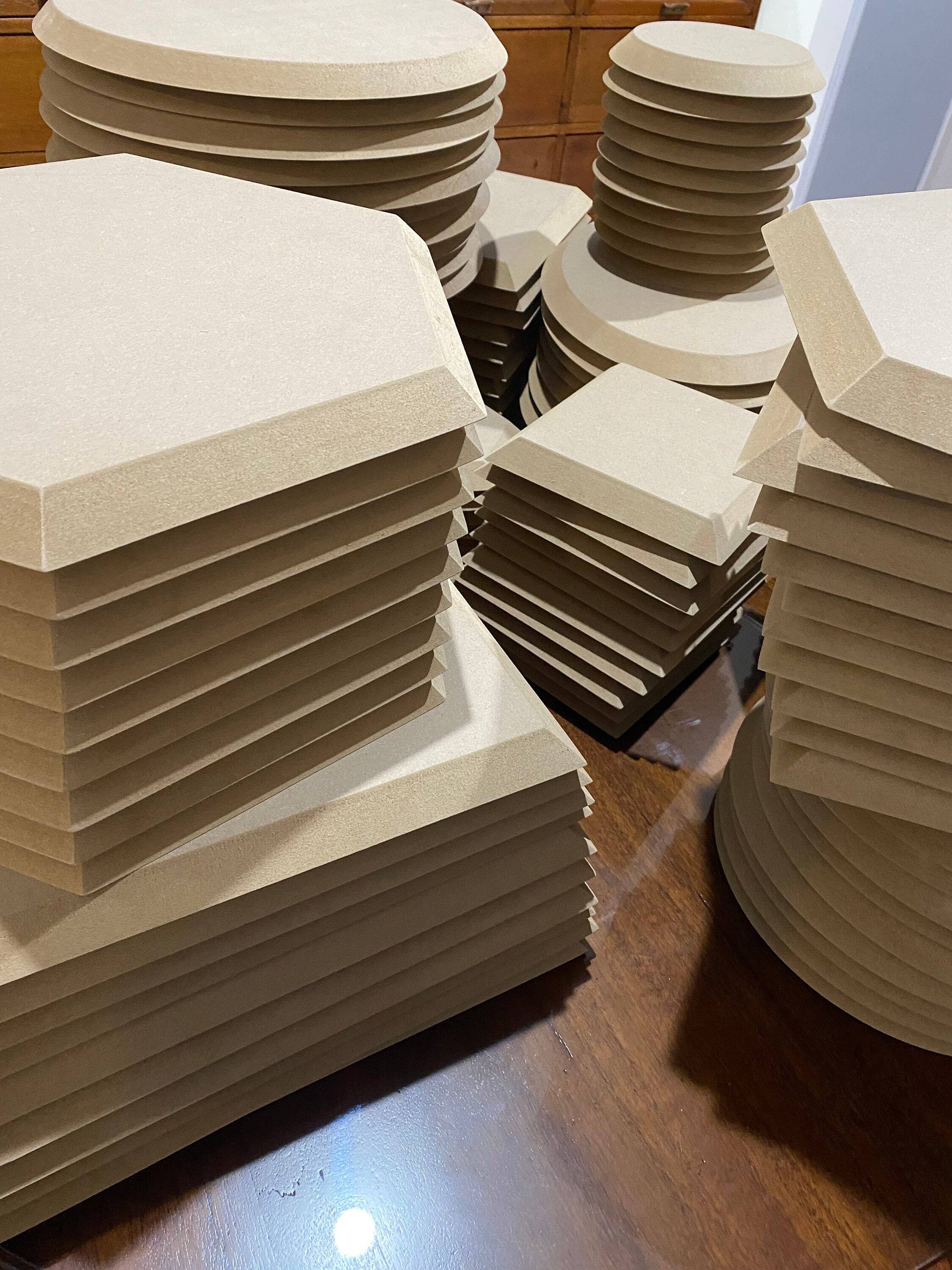 Pottery Form Plate Maker Sets - 3 Piece Stack Packs- 5 Different Shapes - MDF Prime | Sirens ...